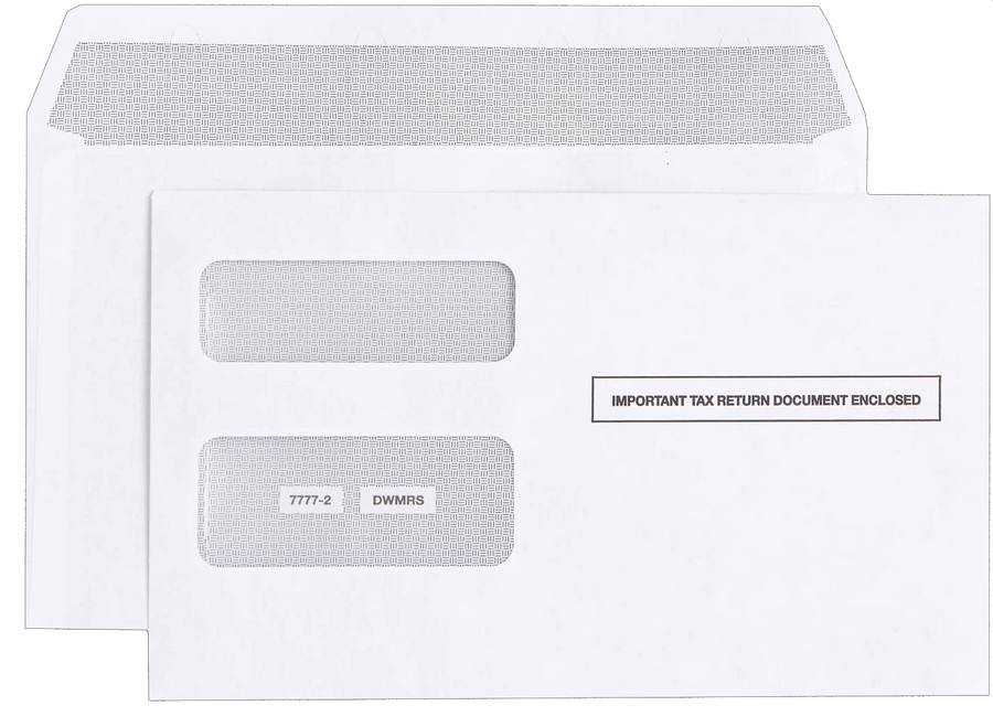 25 - Self-Seal Envelopes for 1099-NEC 3-Part forms. – PrintChecks Pro